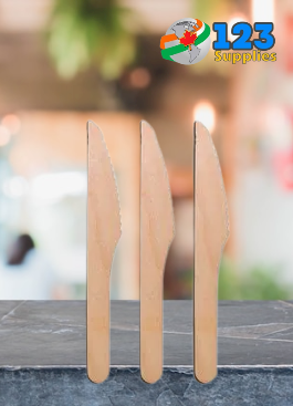 BIO BASED CUTLERY - NATURAL KNIVES (1000)